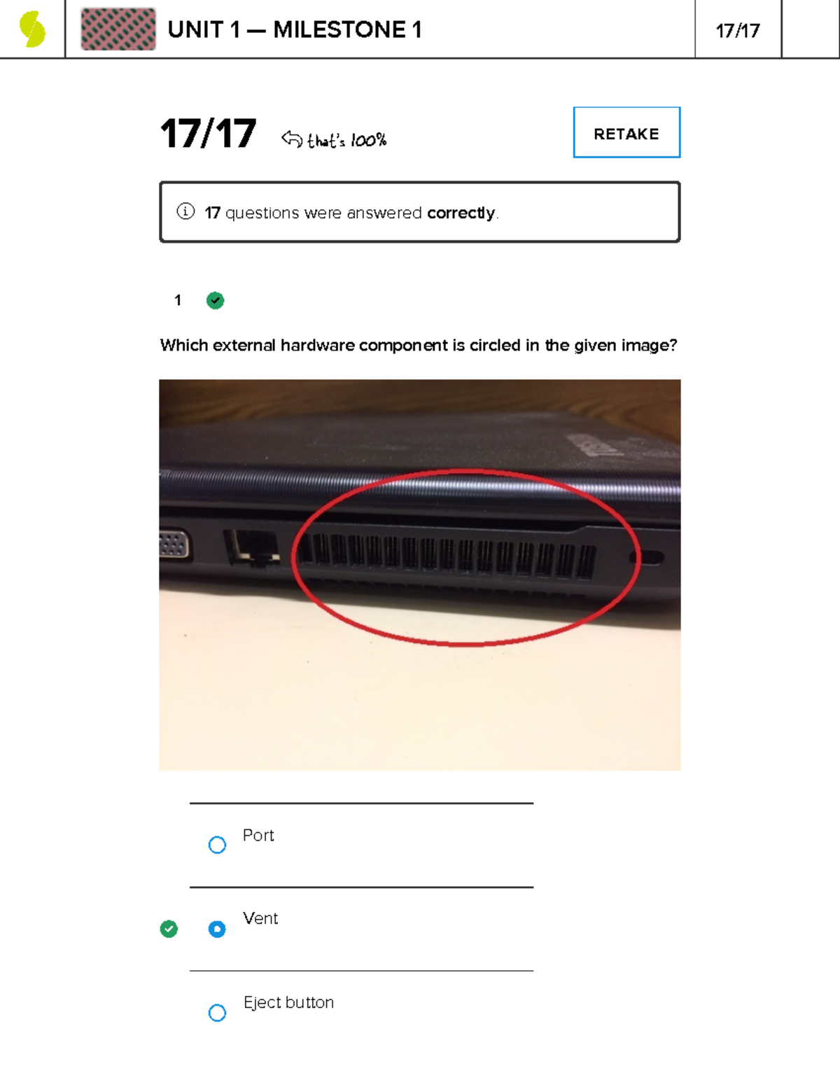 Unit 1 Milestone Review - CS1001: Intro to Information Tech - Studocu