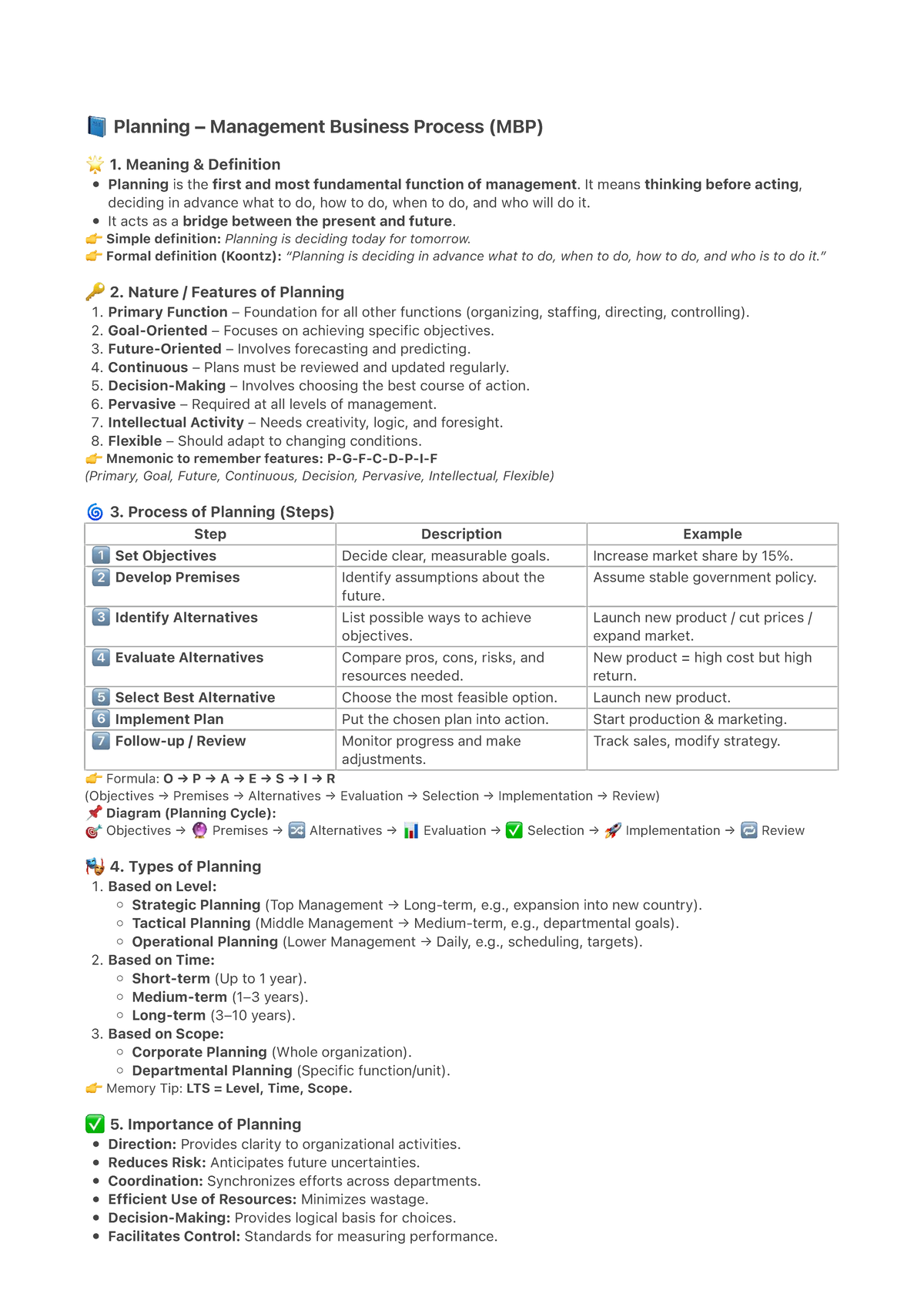 📘 Planning Management Business Process (MBP) - Key Concepts & Steps ...