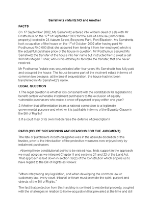 Section 21 Vesting of the Assets of the Solvent Spouse - The effect of ...