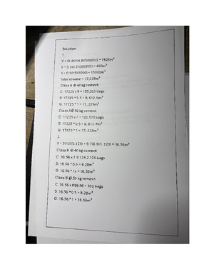 CMT 101: Concrete Estimation for Civil Engineering Projects - Studocu