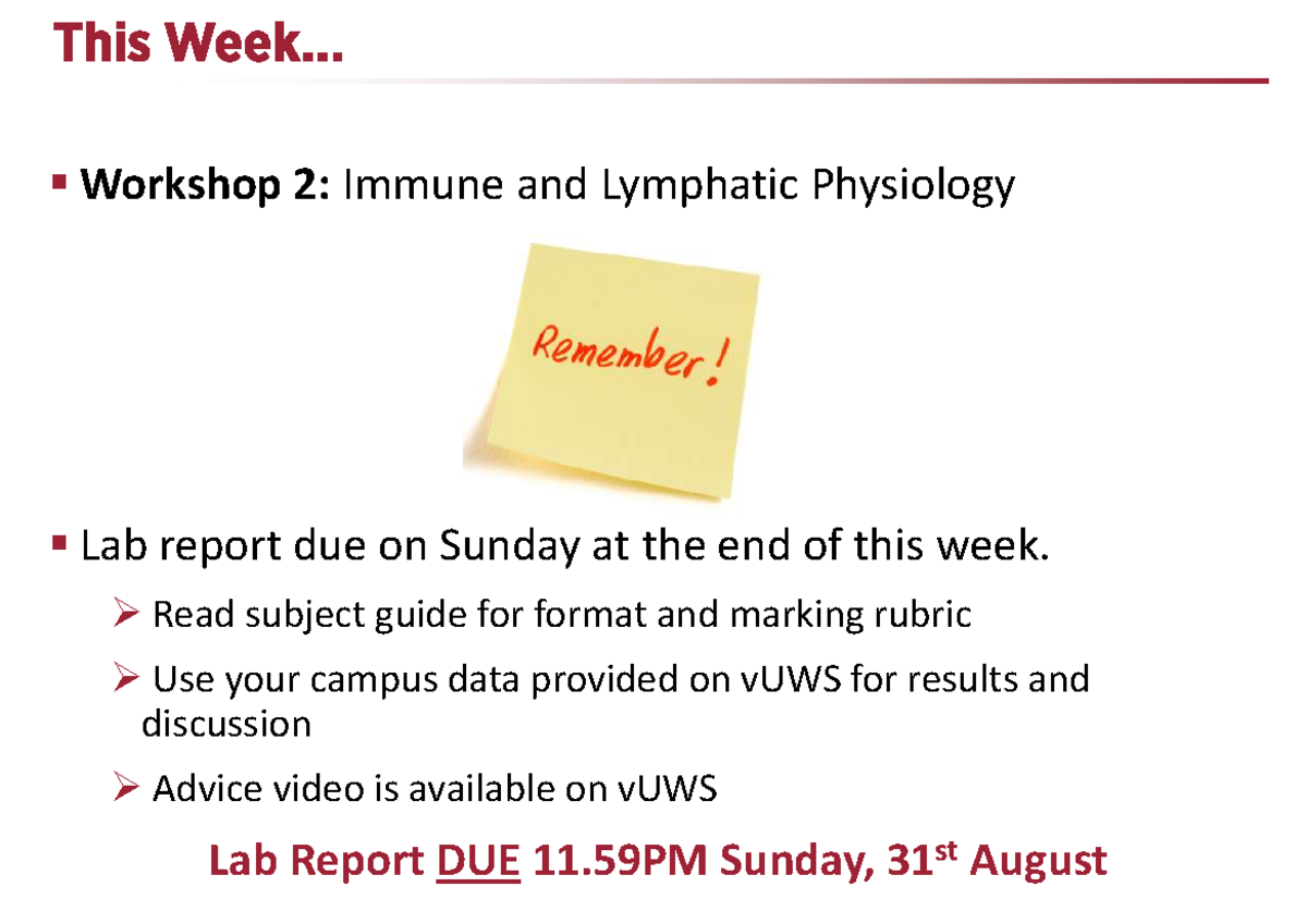 06 Adaptive Immunity 1pp - Workshop 2: Immune and Lymphatic Physiology ...
