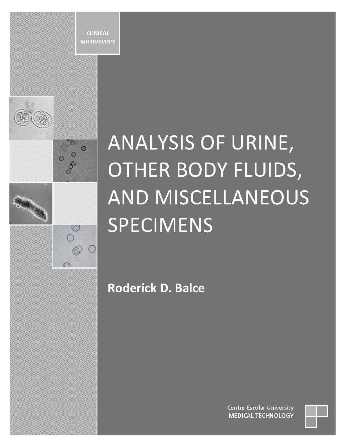 CM 1: Clinical Microscopy of Urine & Body Fluids - Comprehensive Guide ...