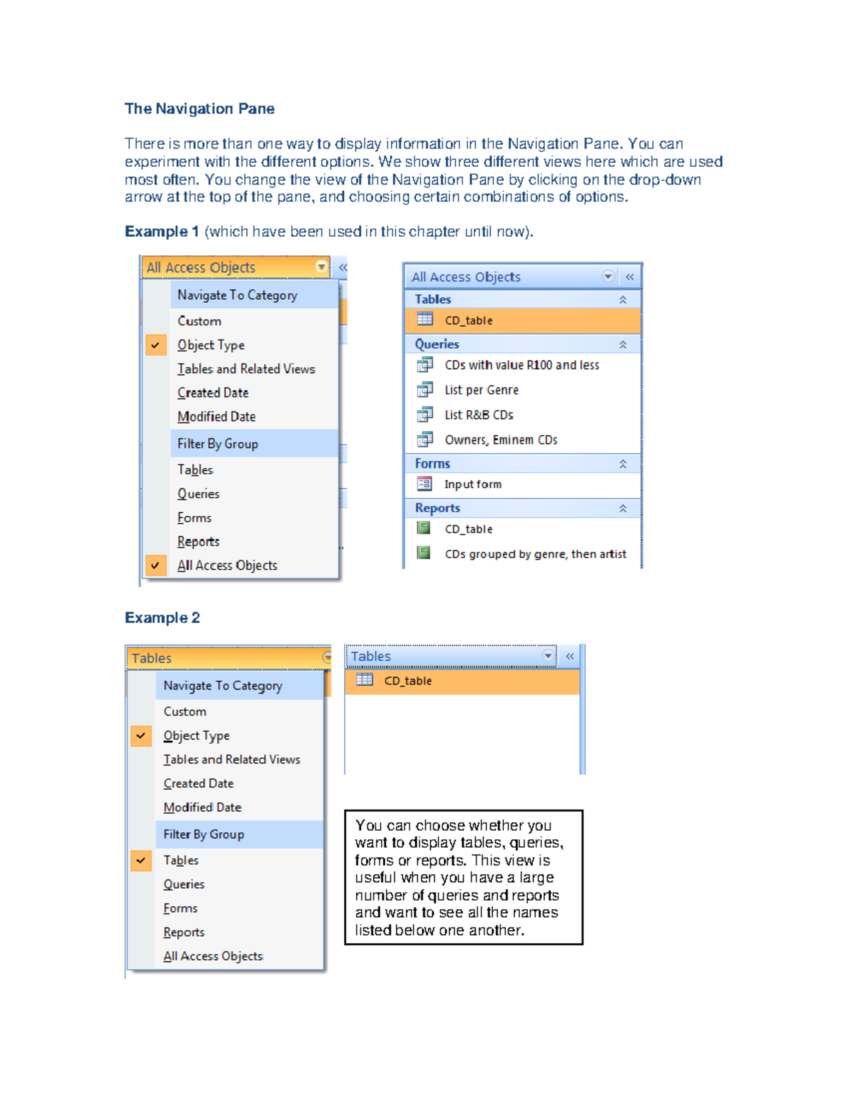 Navigation Pane Views and Options: A Quick Guide - Studocu