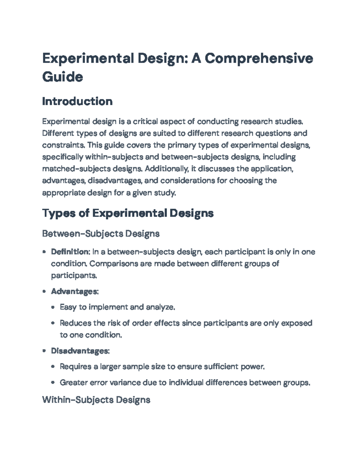 Comprehensive Guide to Exp. Design: Types, Applications ...