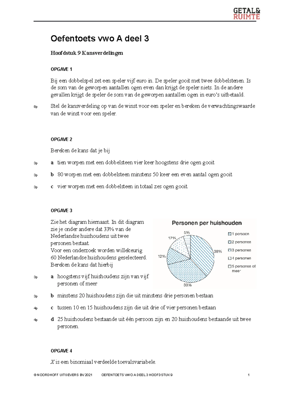 1. Combinatoriek en rekenregels - vwo wiskunde d combinatoriek en rekenregels de Wageningse ...