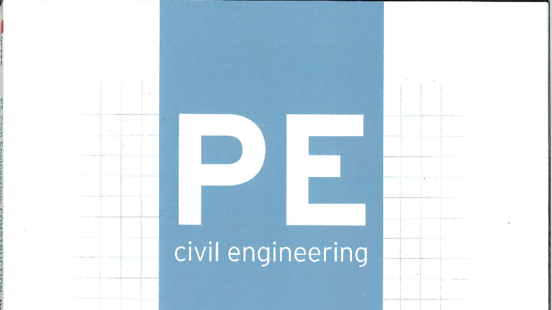 PE Civil Engineering Construction Practice Exam Solutions - Studocu