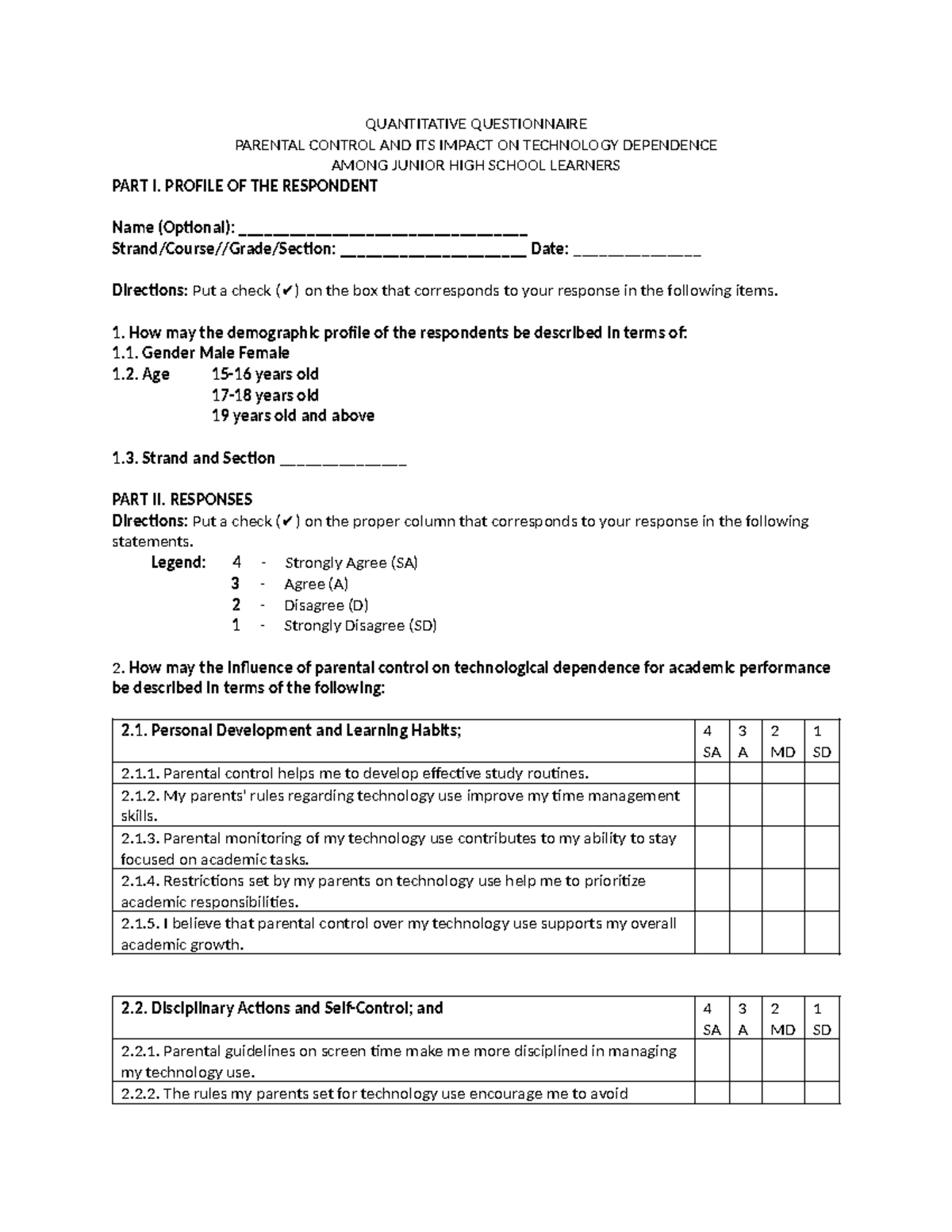 Parental Control Effects on Tech Dependence: A Study for JHS Learners ...