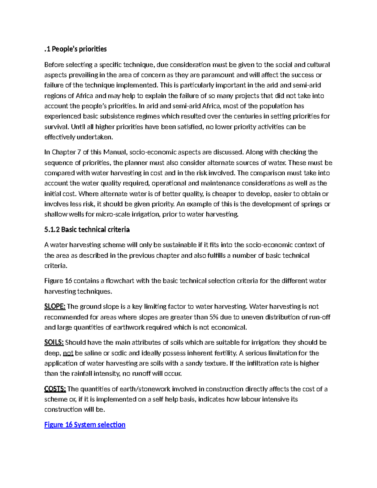 Water Harvesting Techniques: Priorities and Microcatchments (Course ...