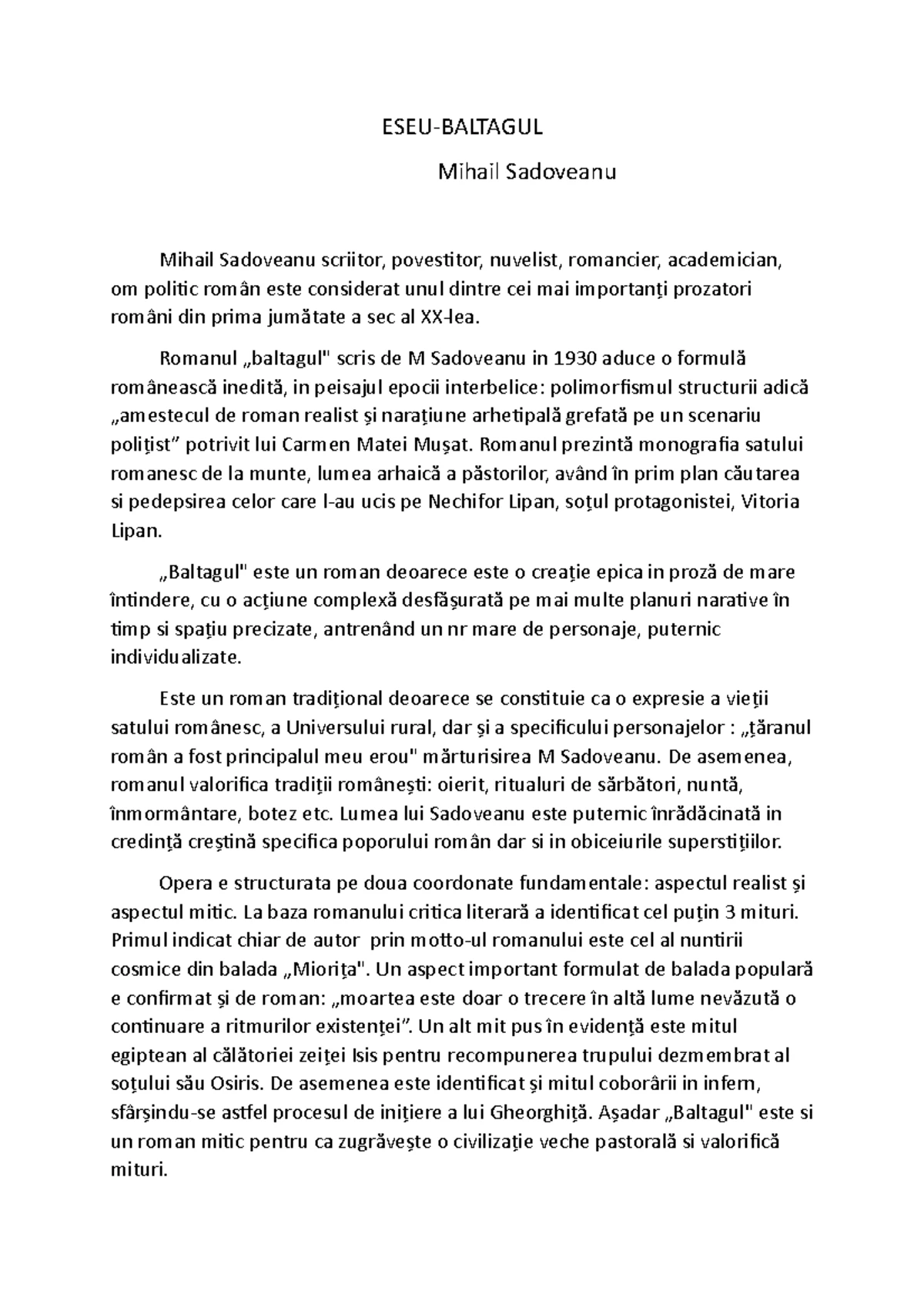 Ultima noapte de dragoste, intaia noapte de razboi- eseu - Ultima noapte de dragoste, întâia ...