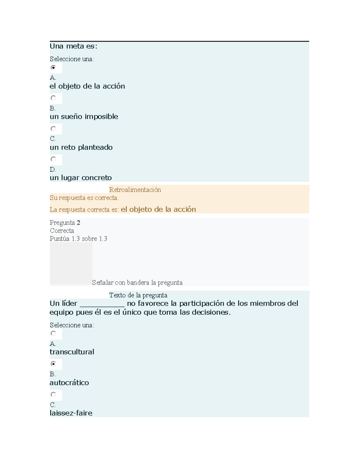 PROCADIST Trabajo en Equipo: Evaluaciones y Respuestas Correctas - Studocu