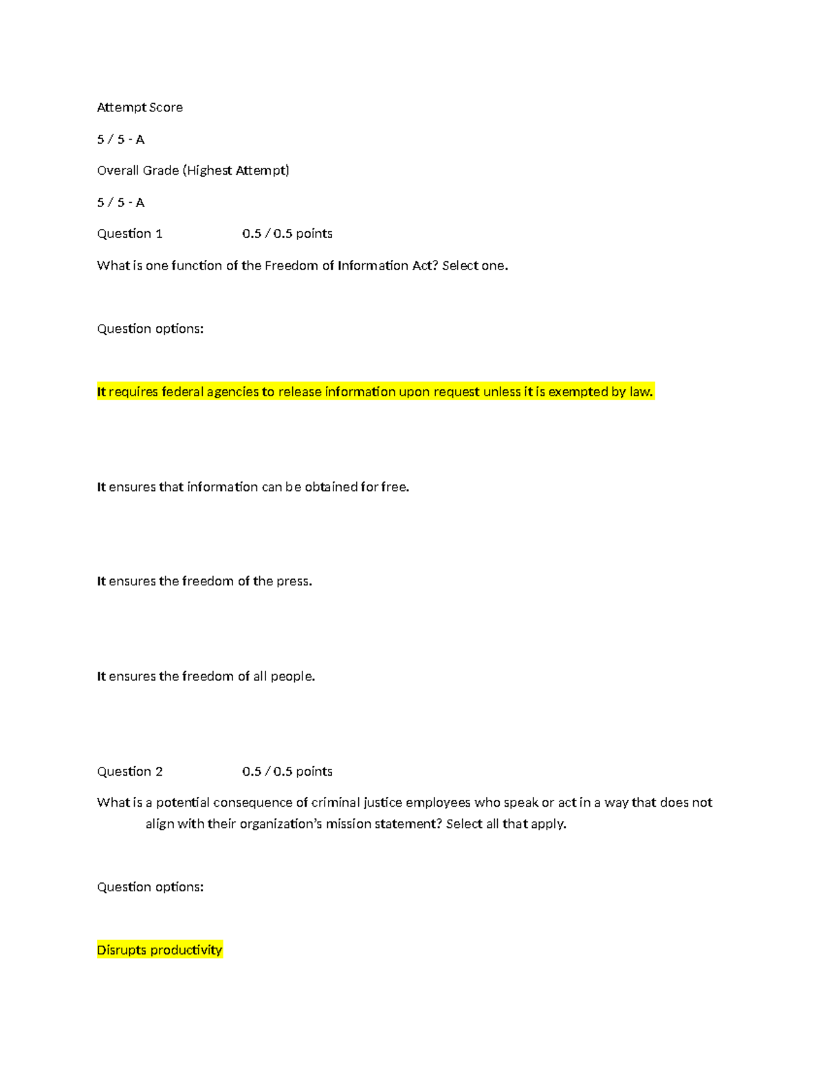 CJ-140 Module Four Check Your Knowledge Quiz - Scoring & Questions ...