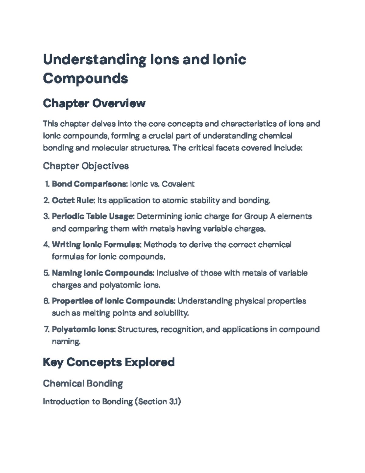 Understanding Ionic Compounds: Key Concepts and Nomenclature (CHEM 101) - Understanding Ions and ...
