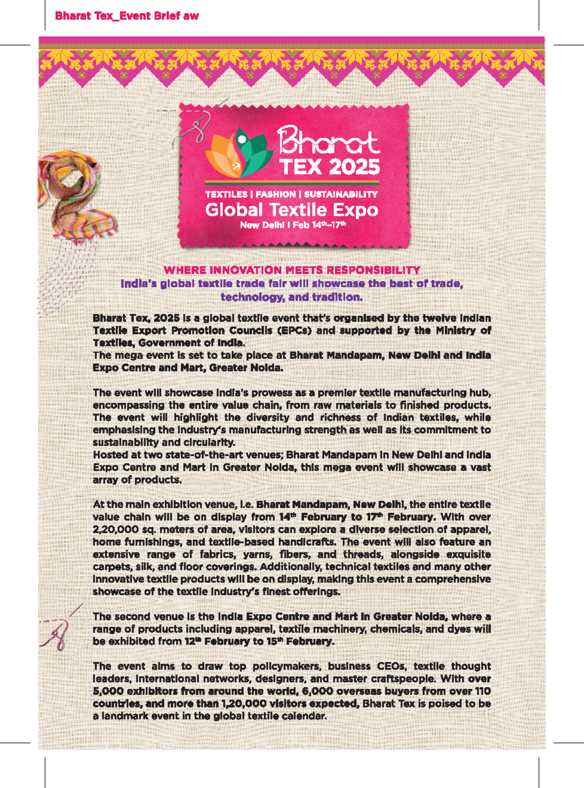 Event-Brief-1 - mmmmmmmmmmm - Bharat TEX 2025 TEXTILES FASHION ...
