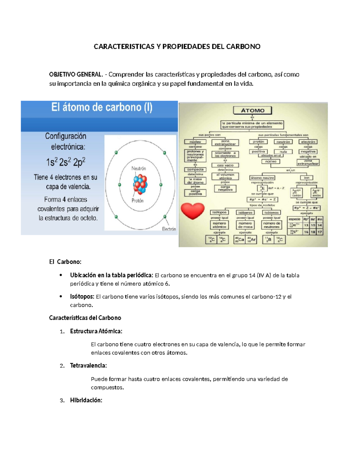Caracteristicas DEL Atomo DE Carbono Carbono - CARACTERISTICAS Y PROPIEDADES DEL CARBONO ...