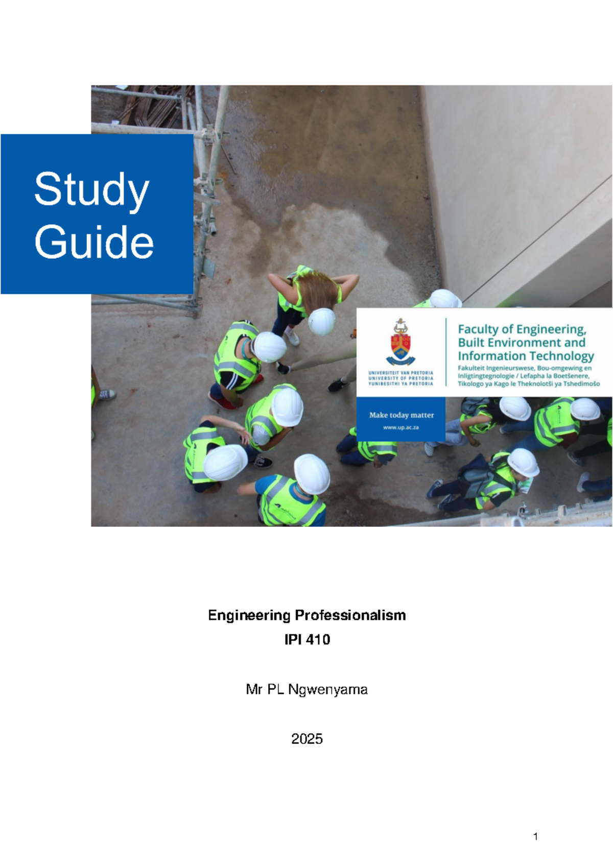 Engineering Professionalism Study Guide IPI 410 - 2025 Edition - Studocu
