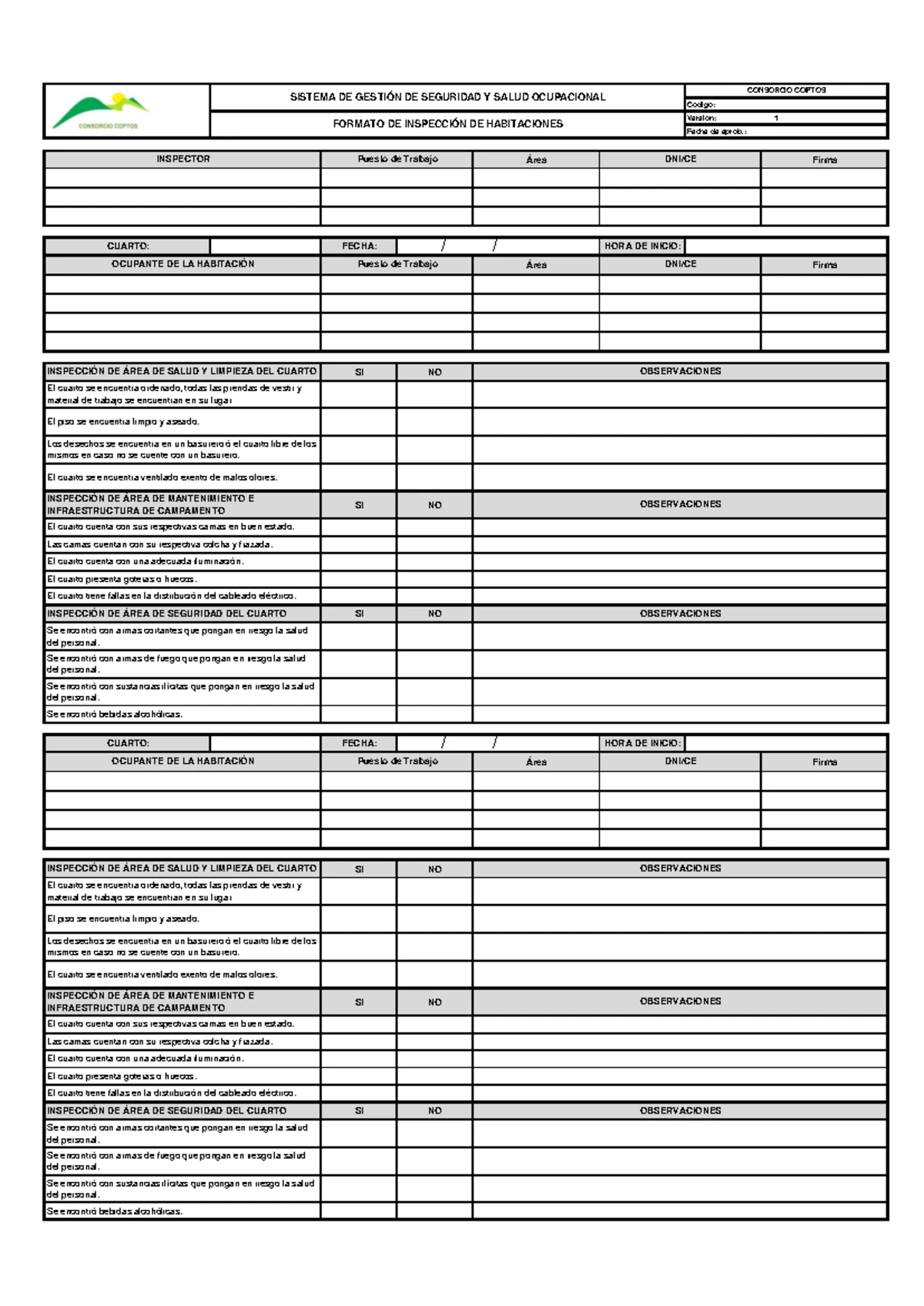Anexo 1: Código de Colores para Inspección de Herramientas - Studocu