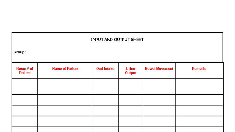 Input AND Output Sheet - Bbbbhhhh - Biology for engineer - INPUT AND ...