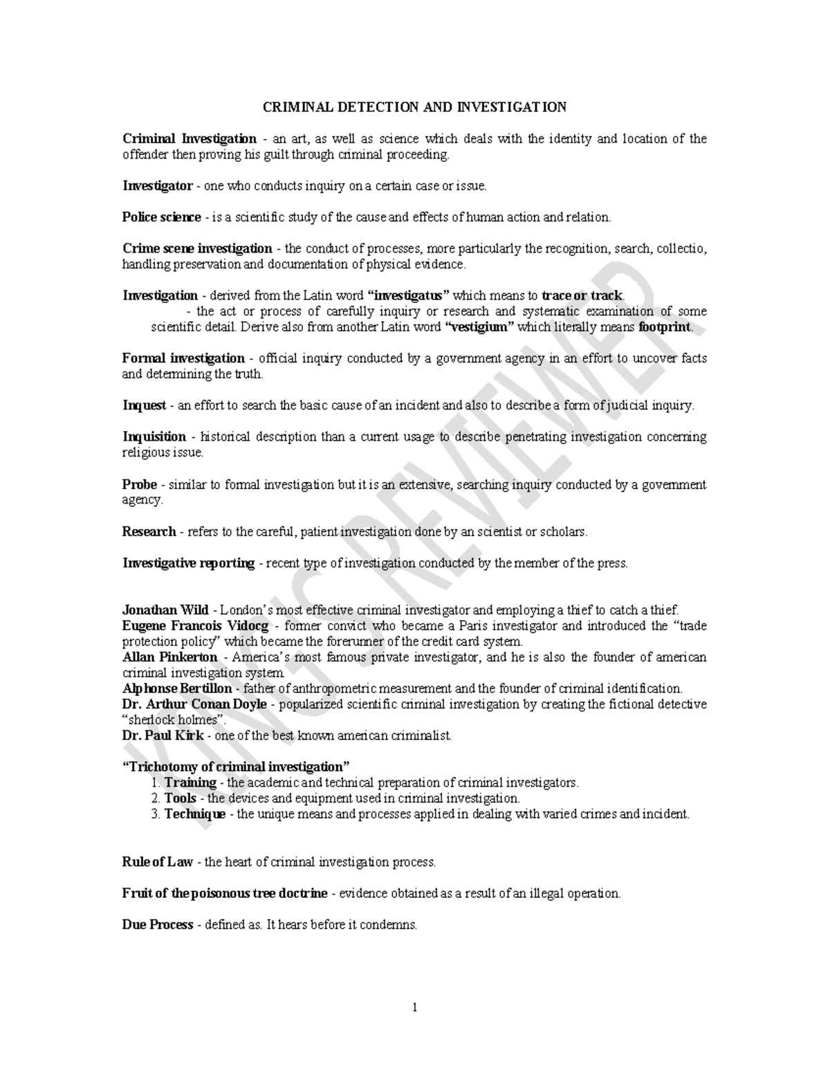 Cdi-reviewer-compilationx 27s compress - CRIMINAL DETECTION AND ...