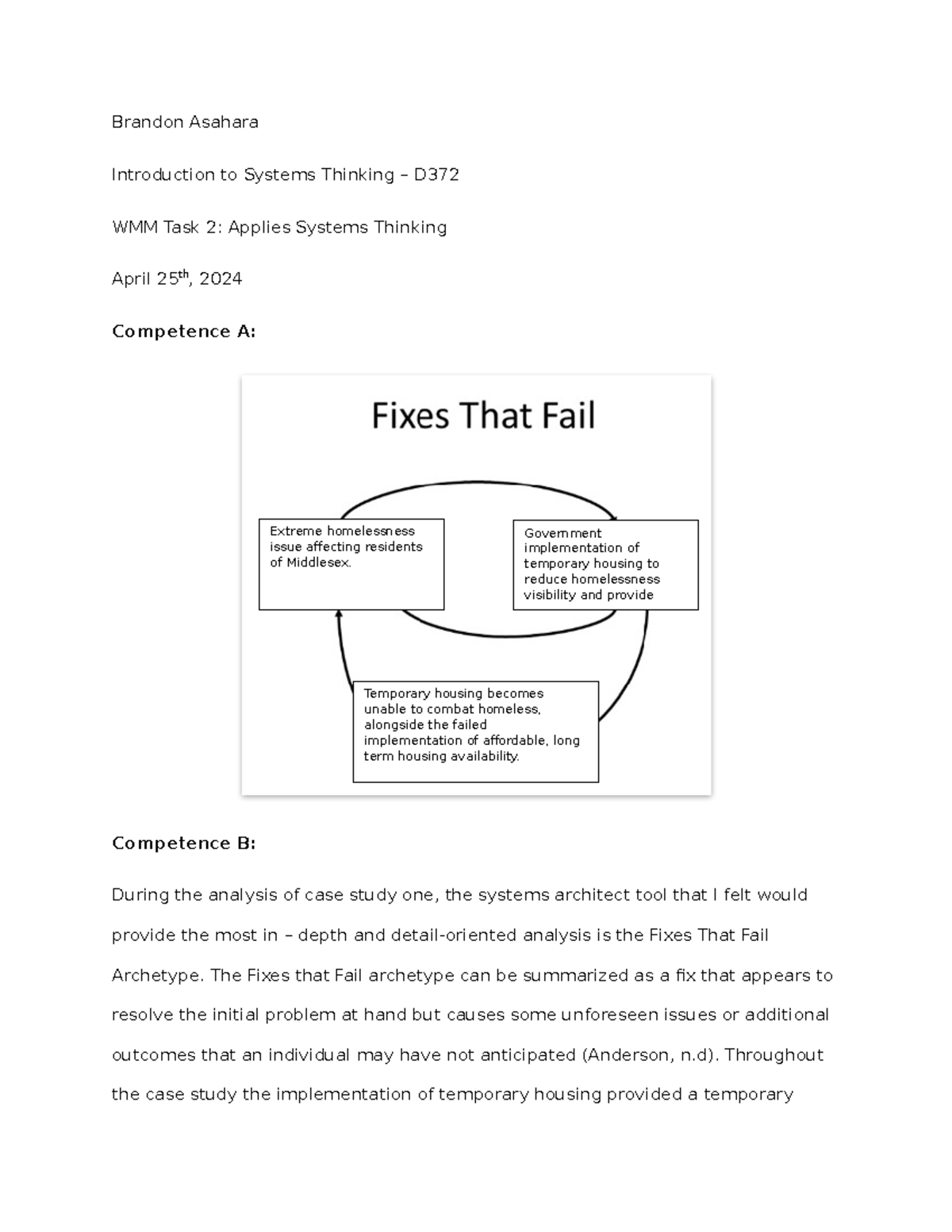 D372 Systems Thinking Analysis: WMM Task 2 Case Study Insights - Studocu