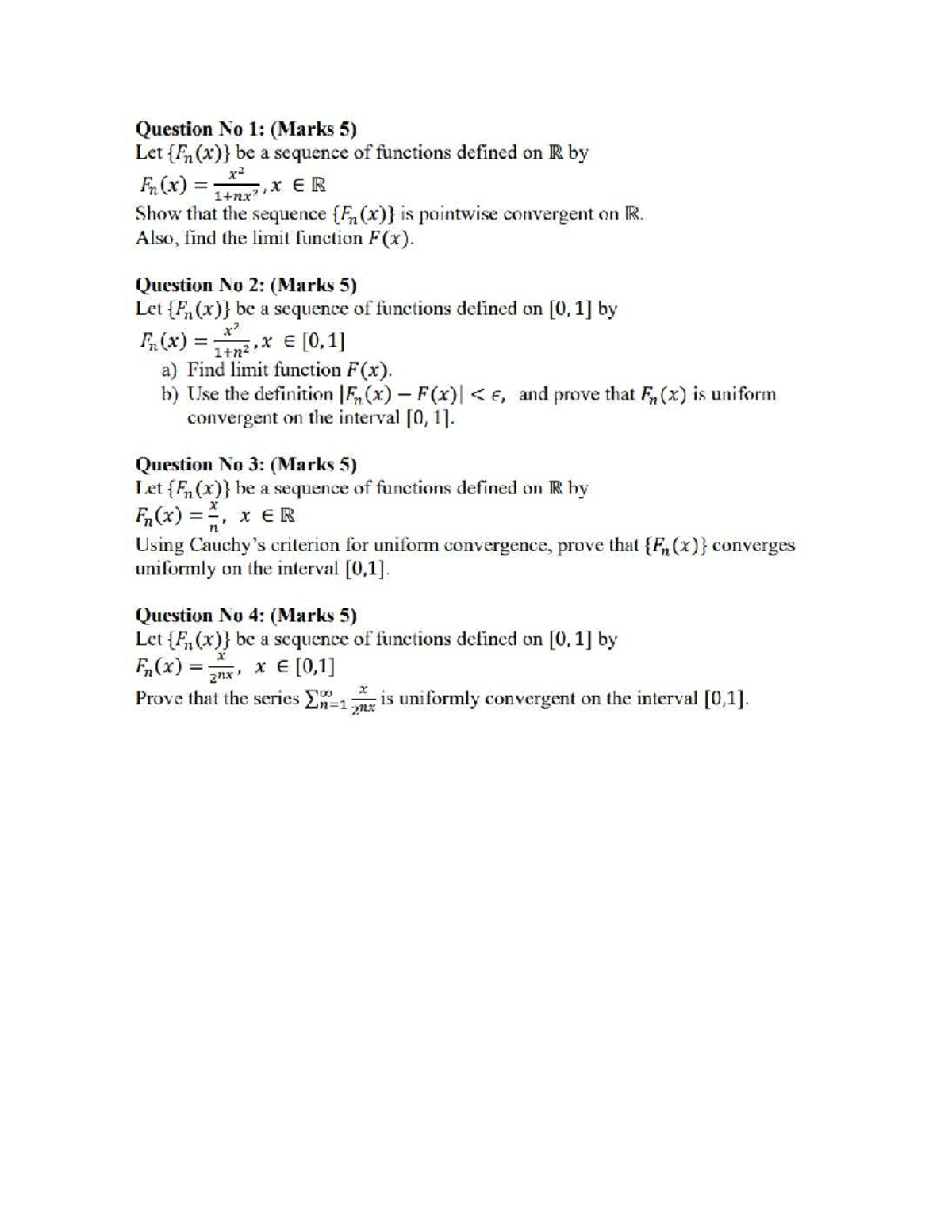 Mathematics 101: Convergence of Function Sequences and Transformations ...