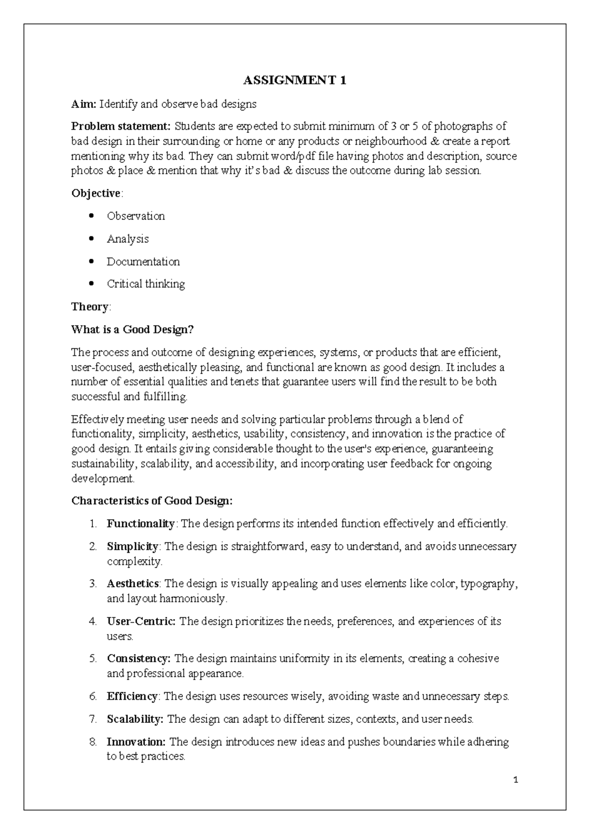 HCI Lab 1 - Assignment 1: Exploring Bad Design Examples and Analysis ...