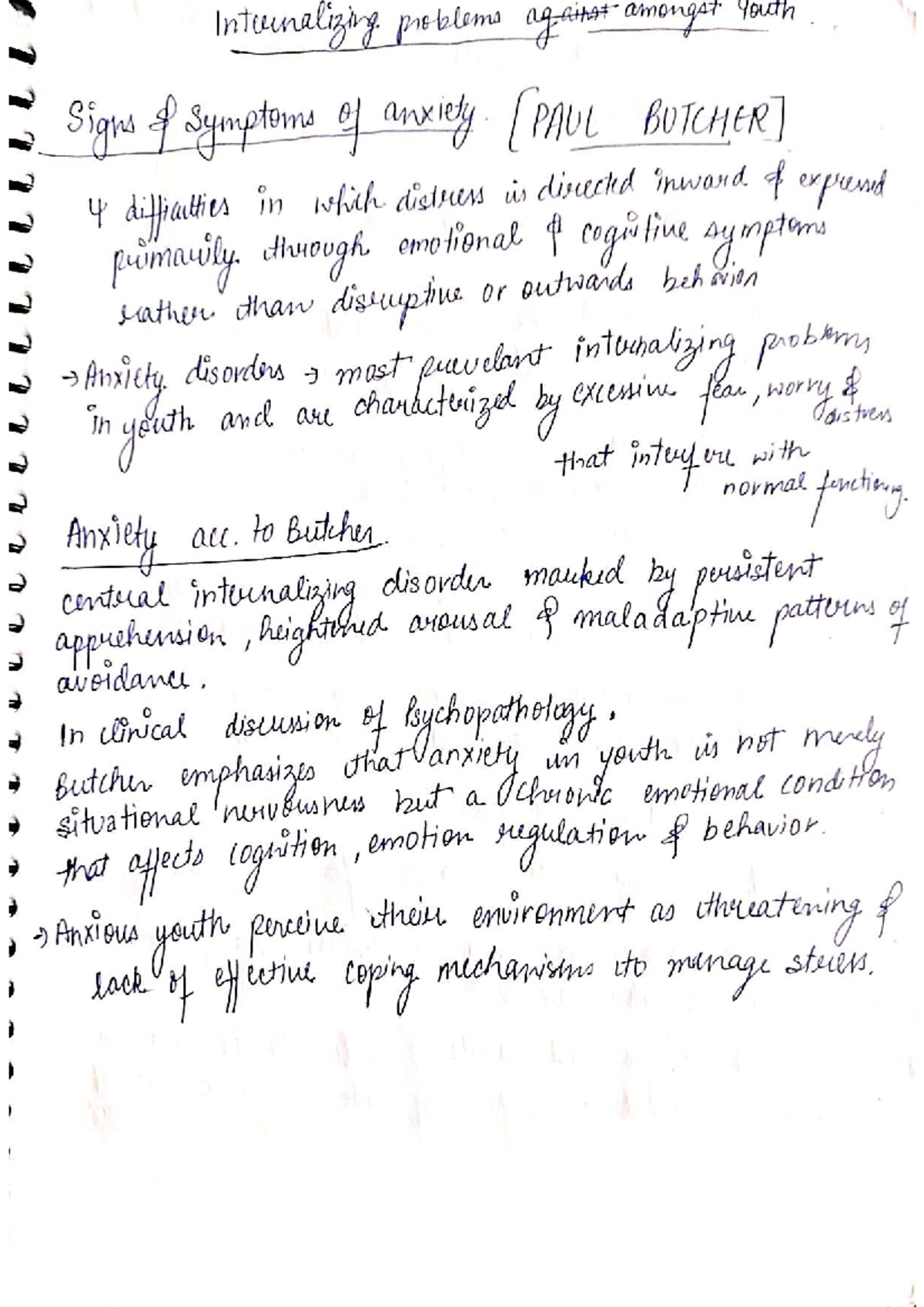 Types of Anxiety Disorders and Their Symptoms (PSY 101) - Studocu