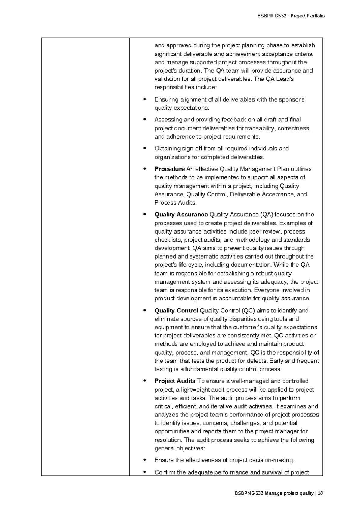 Bsbpmg 532 Project Portfolio Shivani - BSBPMG532 - Project Portfolio and approved during the ...