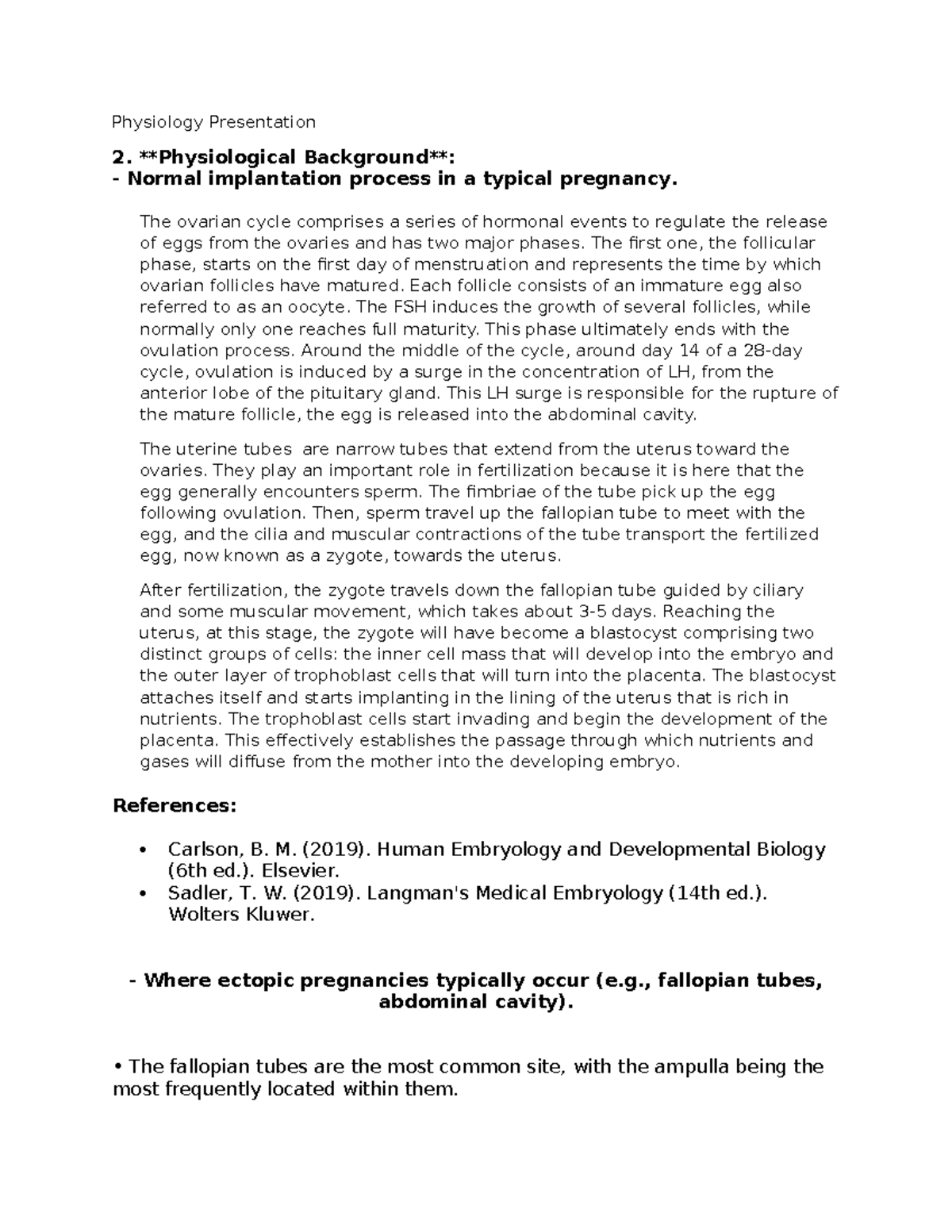 Physiology Group Presentation - Physiology Presentation 2 ...