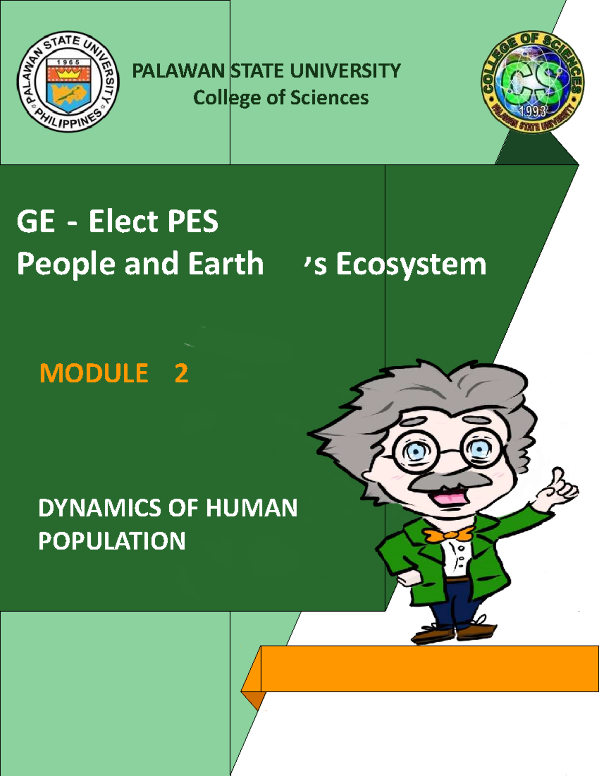 Dynamics of Human Population: Insights from Module 2 (GE - Elect PES ...