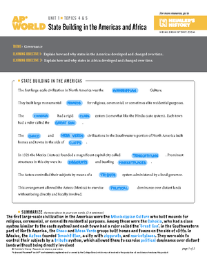 Heimler's History: AP World Unit 1 Topic 1 Noteguides - H E I M L E R S ...