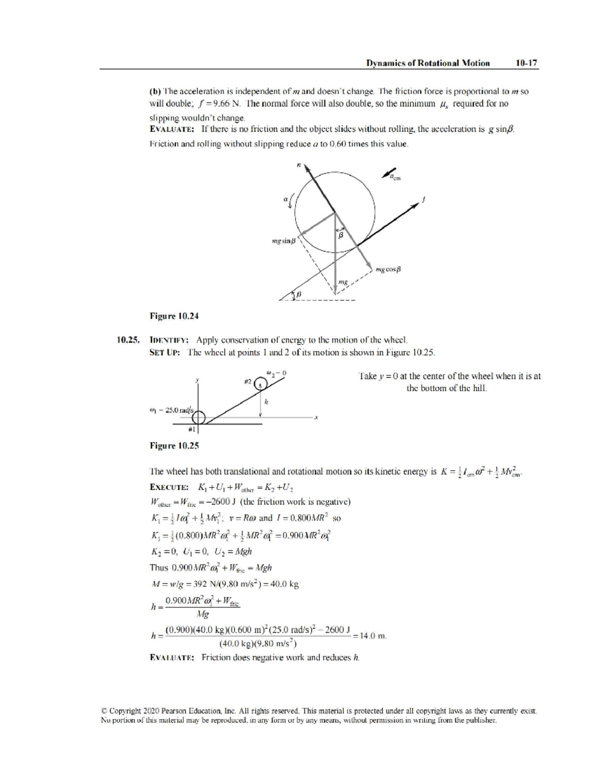 Dynamics of Rotational Motion: Energy Conservation & Friction Analysis ...