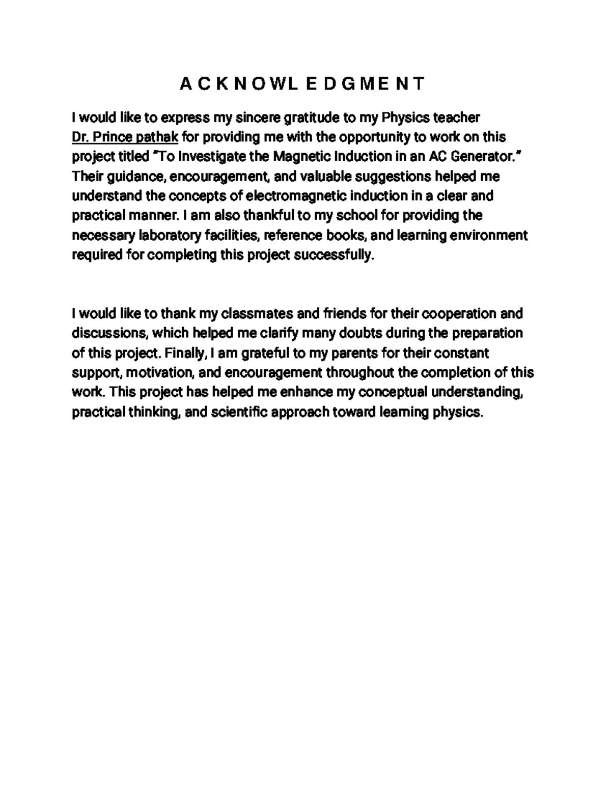 Investigating Magnetic Induction in AC Generators - PHYS 101 Project ...