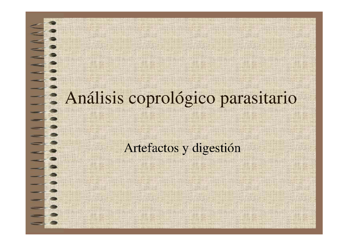 Análisis Coprológico Parasitario: Atlas Coprologia - Studocu