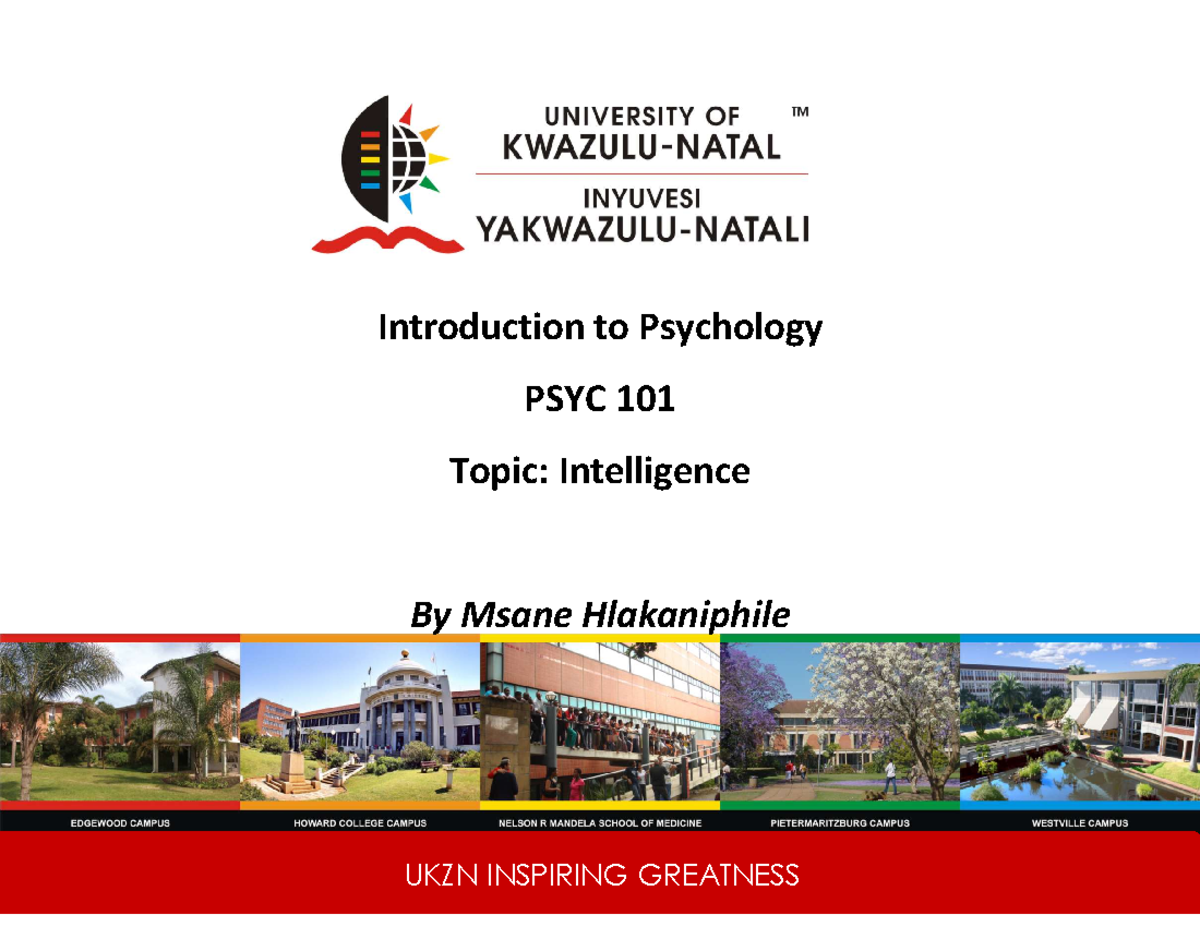 Chapter 15: Understanding Intelligence in PSYC 101 - Studocu