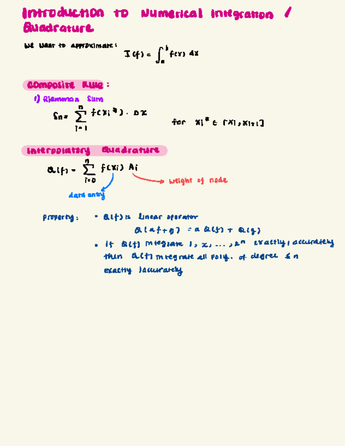 Complete Notes on Numerical Integration: Quadrature Techniques [68 ...