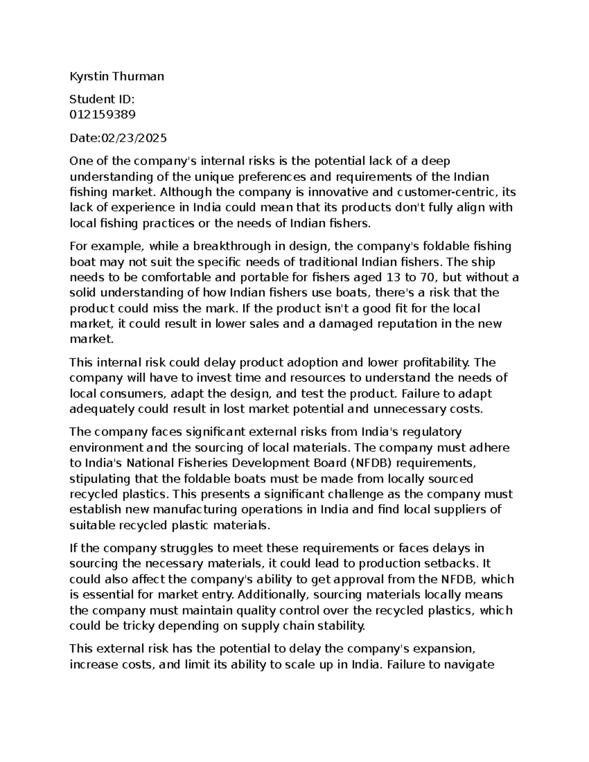 QBM3 Task 2: Risk Analysis for U.S. Fishing Boat Expansion in India ...