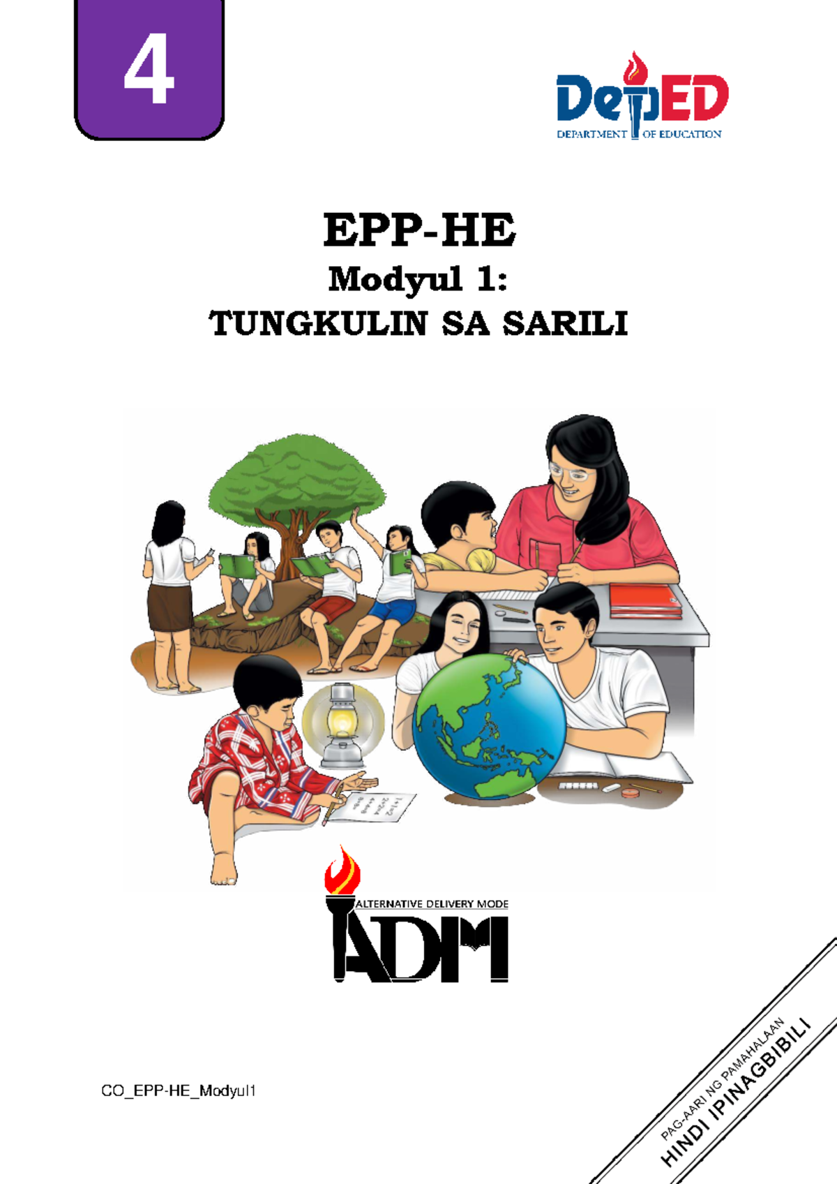 EPP HE 4 Modyul 1: Tungkulin sa Sarili - Alternative Delivery Mode ...