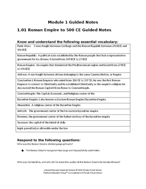 World history mod 3 notes - Module 3 Guided Notes 3 West African ...