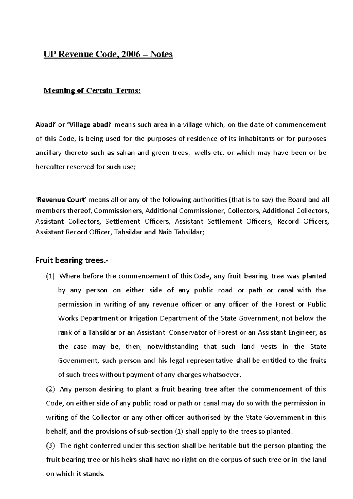 UP Revenue Code 2006 - Detailed Notes and Key Terms Analysis - Studocu