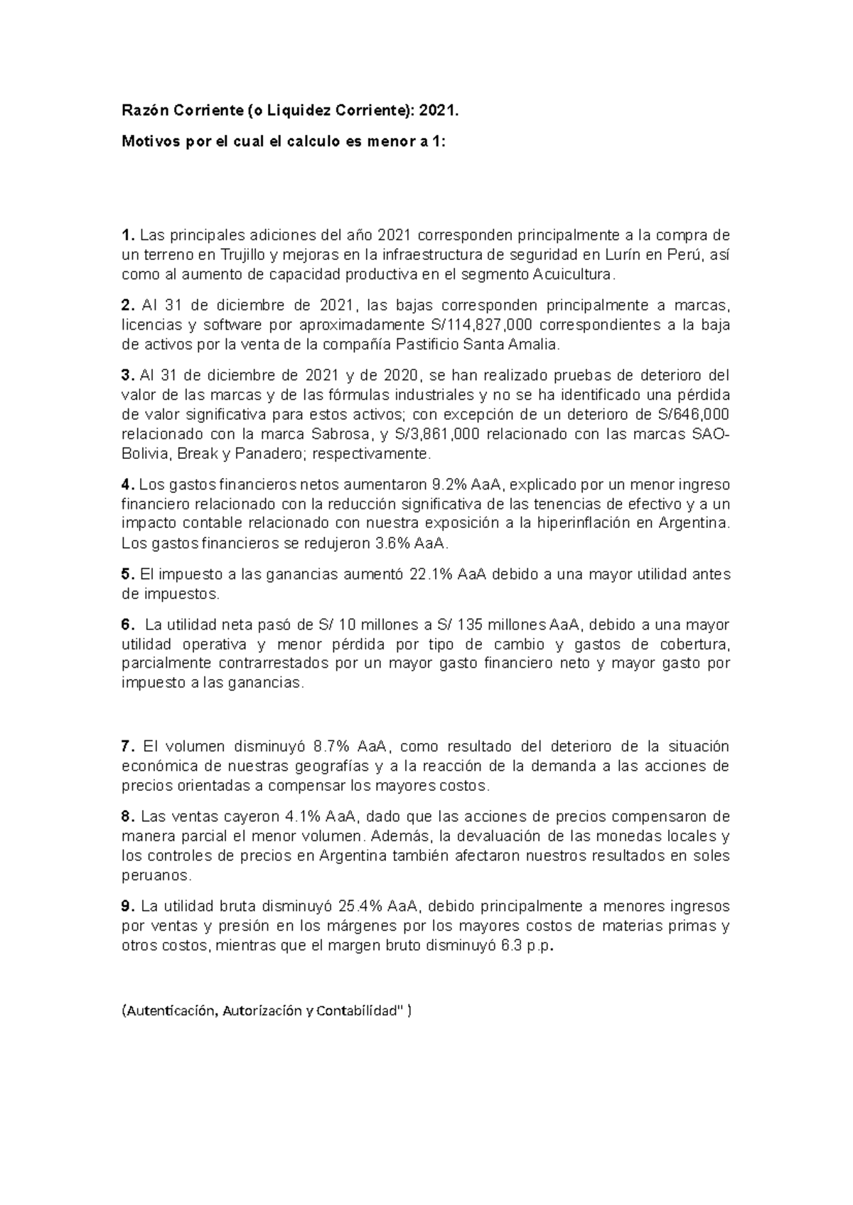 Razón Corriente y Solvencia: Análisis Financiero 2021-2024 - Studocu
