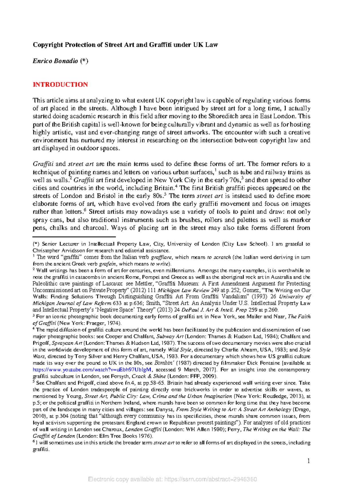 Copyright Protection of Street Art & Graffiti under UK Law (IP Law ...
