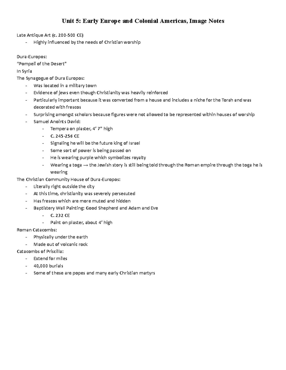 Early Europe and Colonial Americas: Late Antique Art - Studocu