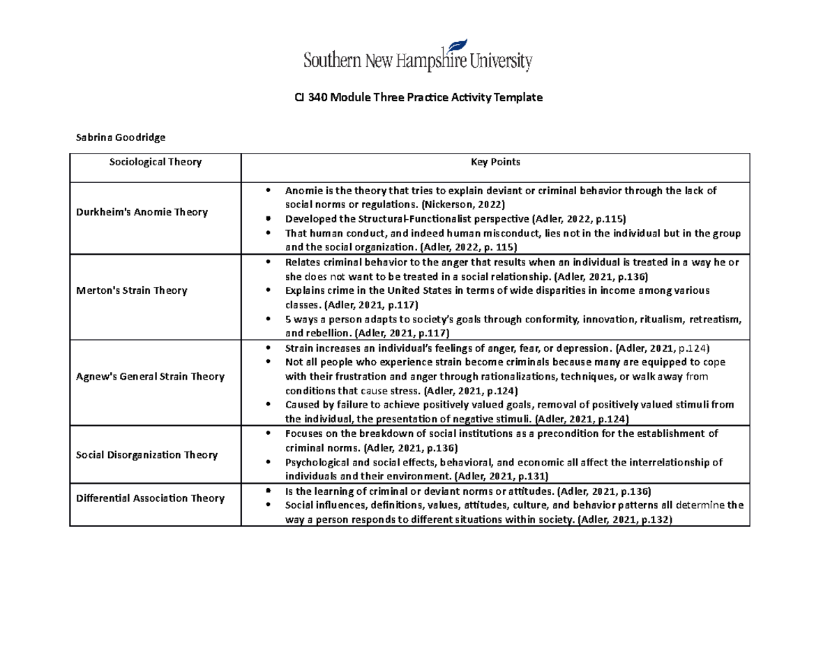 CJ 340 3-1 Practice Activity Template - CJ 340 Module Three Practice ...