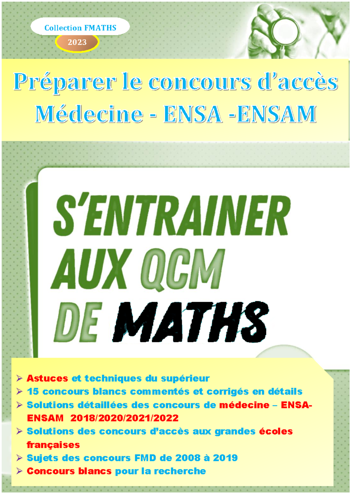 Concours Blancs de Médecine 2023 : Astuces et Techniques - Studocu