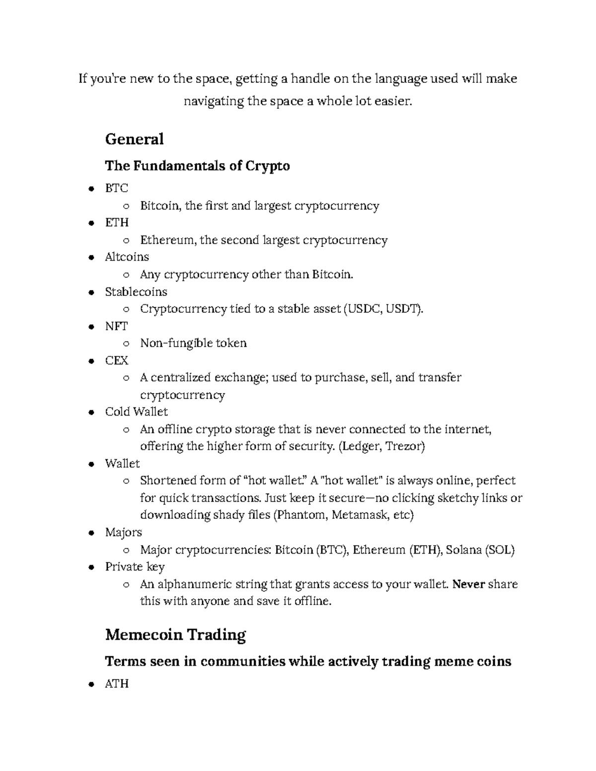 Crypto Terminology: A Beginner's Guide to Understanding BTC, ETH, and ...