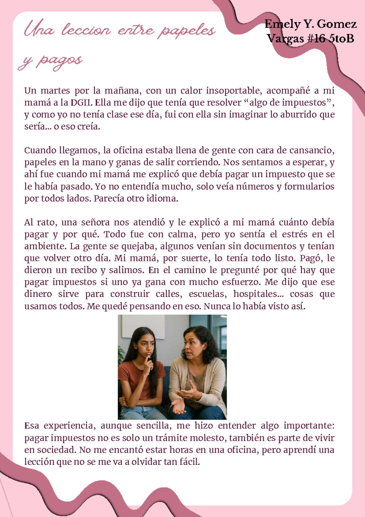 5toB: Lección sobre Impuestos y Sociedad en la DGII - Studocu