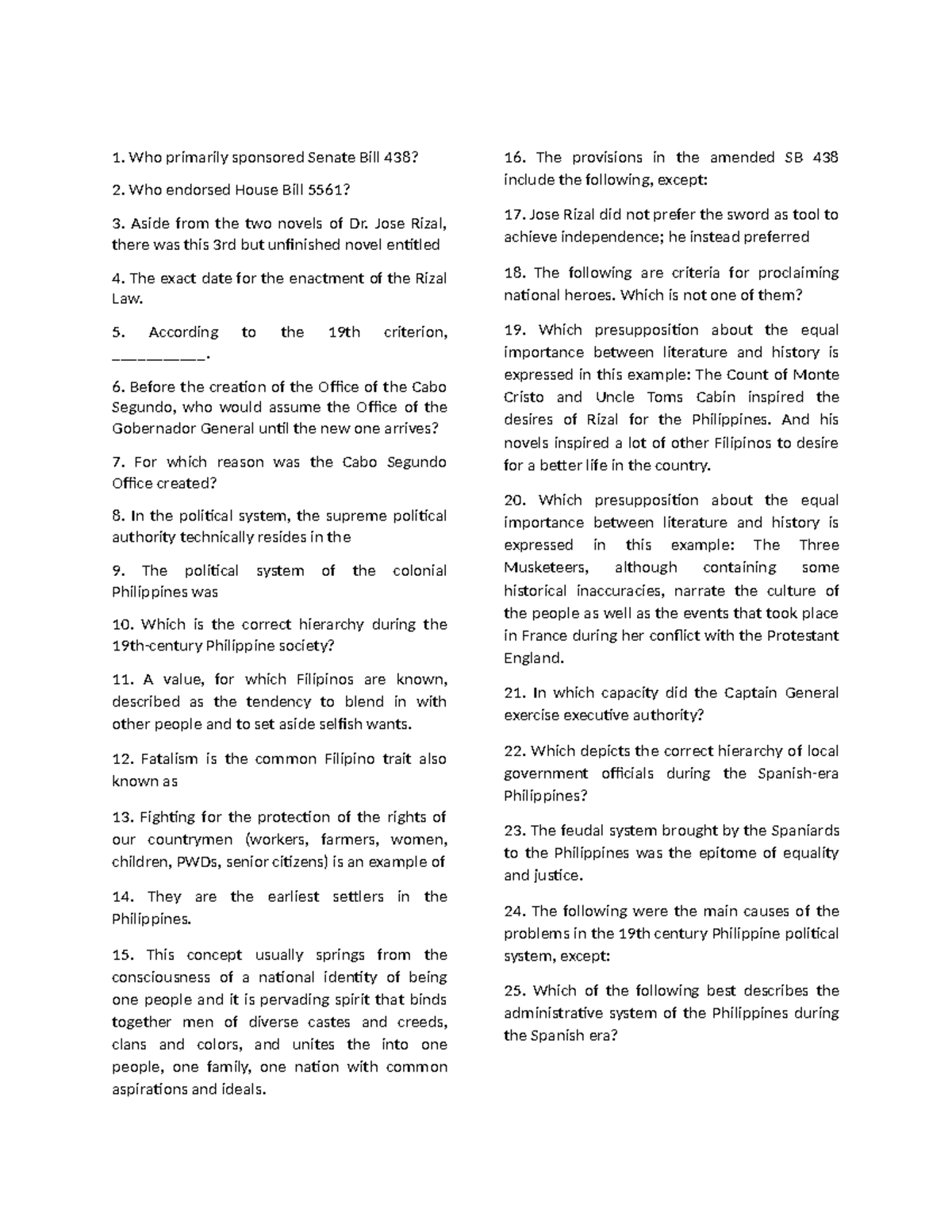 GE6 Final - helpful - Who primarily sponsored Senate Bill 438? Who ...