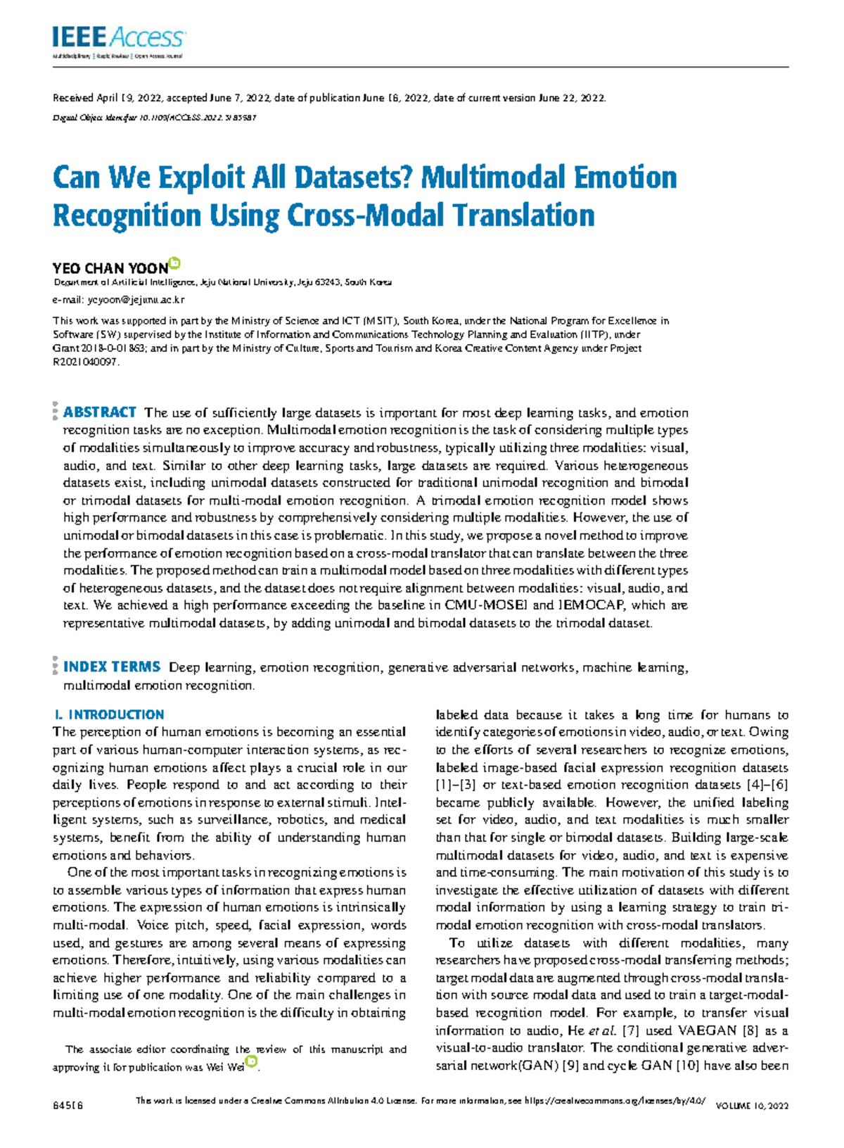 Can We Exploit All Datasets? Multimodal Emotion Recognition Using ...