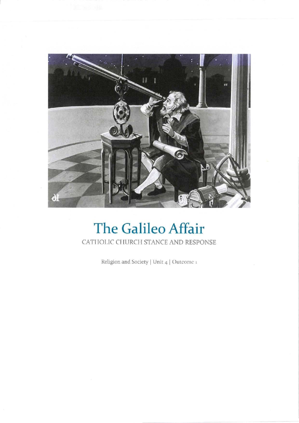 The Galileo Affair: Catholic Church's Response to Copernicanism (Unit 4 ...