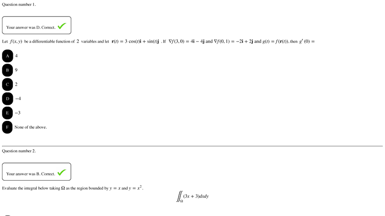 Calc 3 Test 2 - Questions and Solutions - Studocu